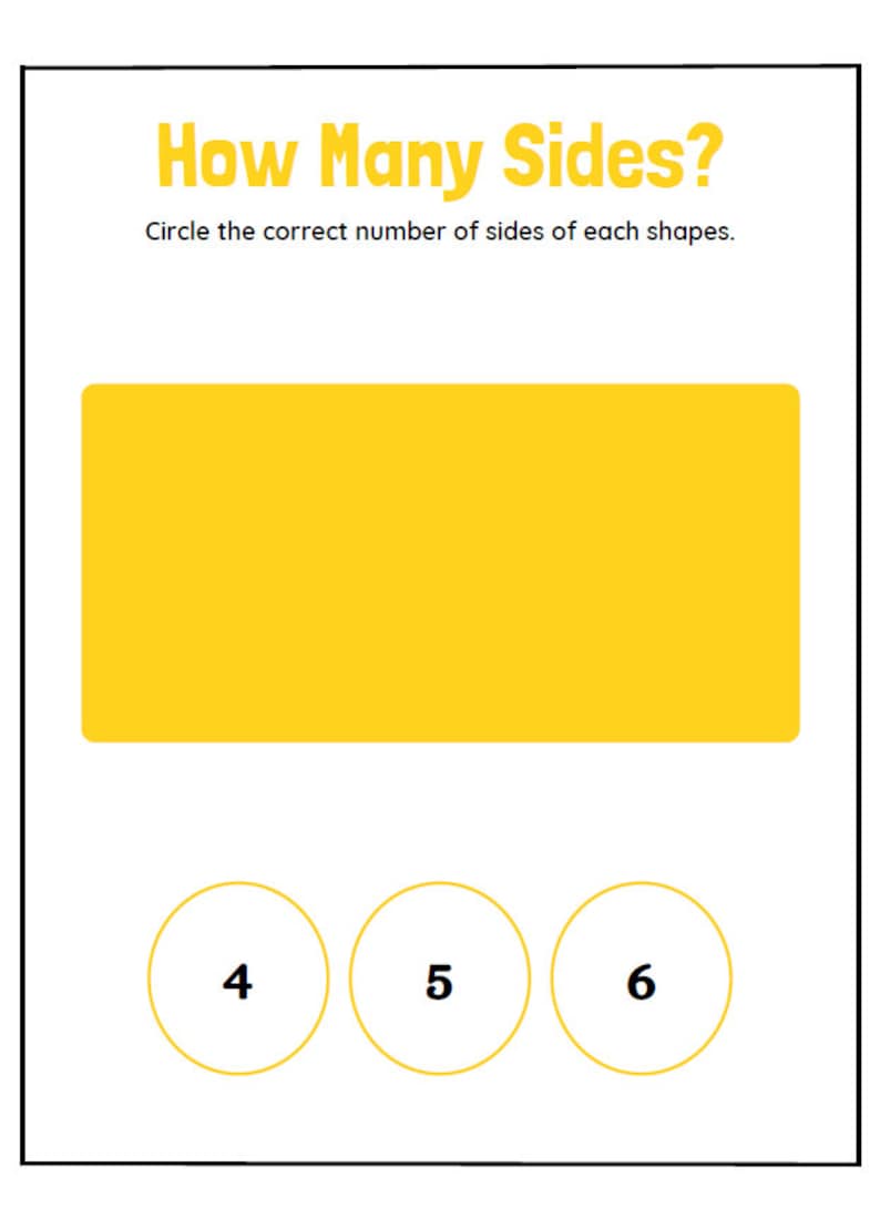 Printable Shapes Learning Activity Worksheets for Kids Shapes Counting ...