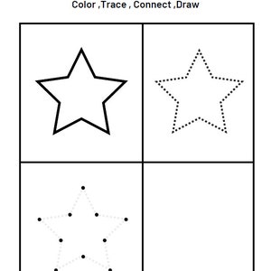 Printable Shape Coloring and Tracing Worksheets for Kids | Shapes ...