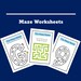 Printable Maze Activity Worksheets for Kid 100 Pages Preschool ...