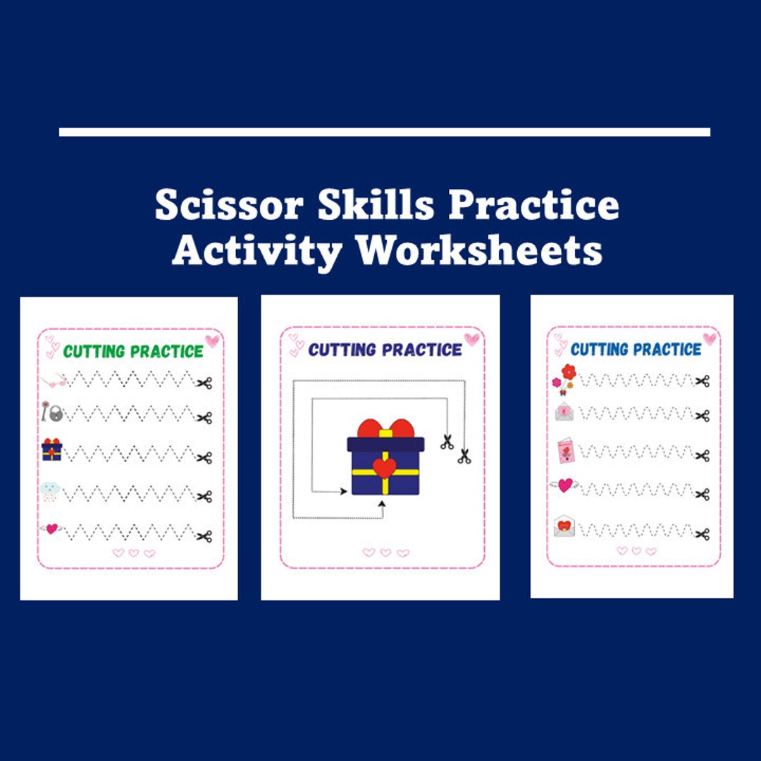 Printable Scissor Practice Worksheets for Kids | Scissor Skills ...