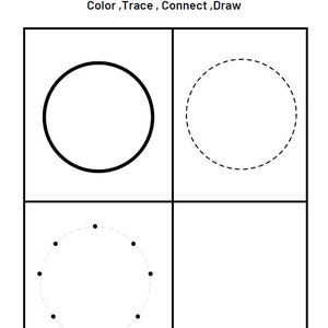Printable Shape Coloring and Tracing Worksheets for Kids | Shapes ...