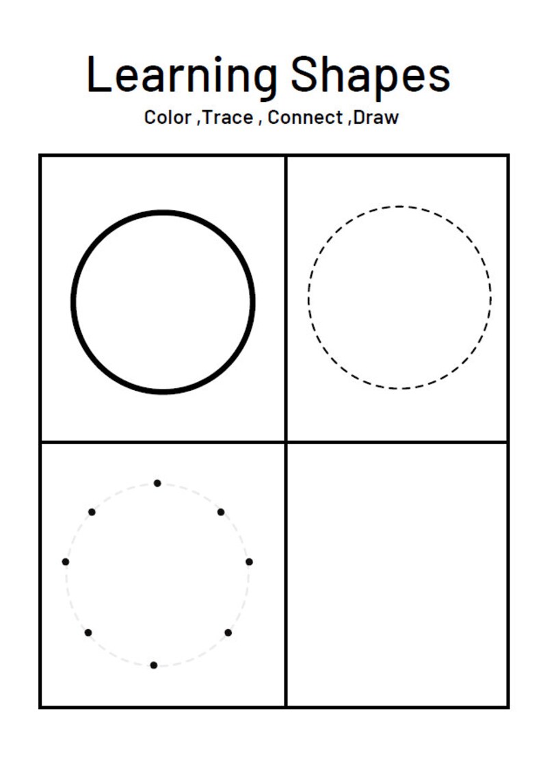 Printable Shape Coloring and Tracing Worksheets for Kids | Shapes ...