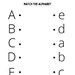 Printable Alphabet Matching Activity Worksheets | Circling Alphabets ...
