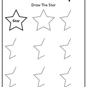 Printable Shape Drawing Activity Worksheets for Kids | Shapes | Draw ...