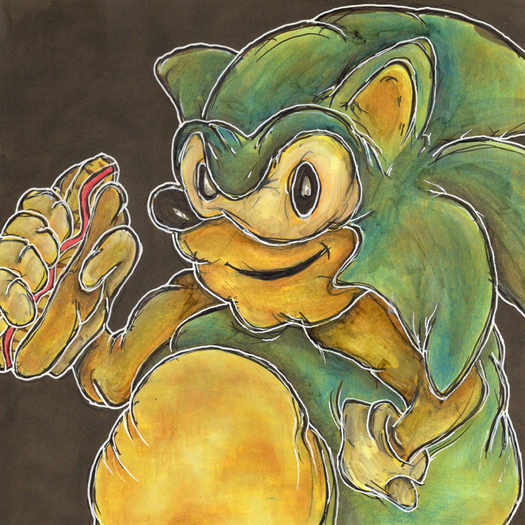 Art Print sonic the Hog - Etsy