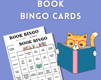 Book Cover Bingo, Book Scavenger Hunt for Kids and Adults, Reading ...