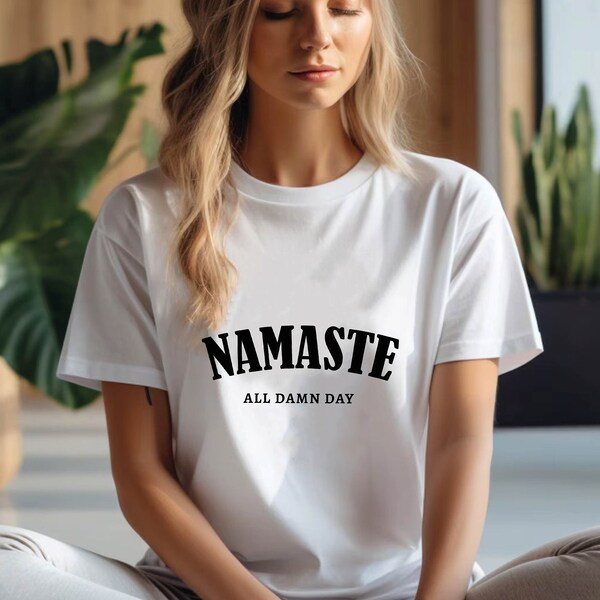 Namaste T Shirt - Etsy