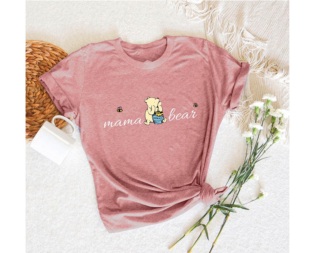 Mama Bear Shirt, Mama Pooh Bear Shirt, Cute Pooh Shirt, Mother Day Gift ...