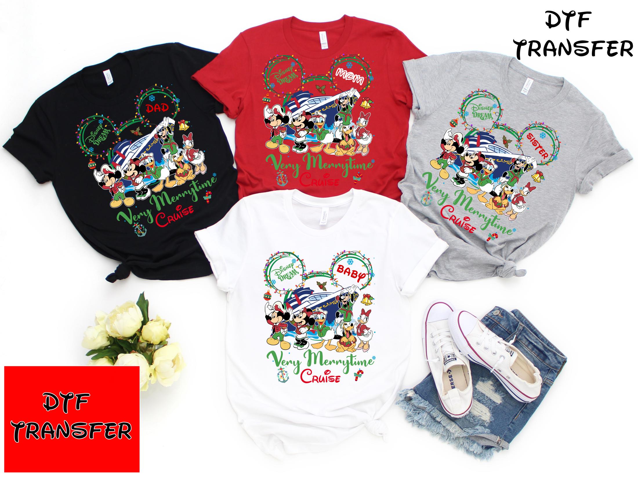 Disney Very Merry Time Cruise 2025 DTF Transfer, Mickey Christmas ...