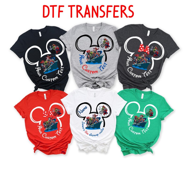 Custom Disney Cruise 2026 Dtf Transfers,disney Family Cruise Ready to ...