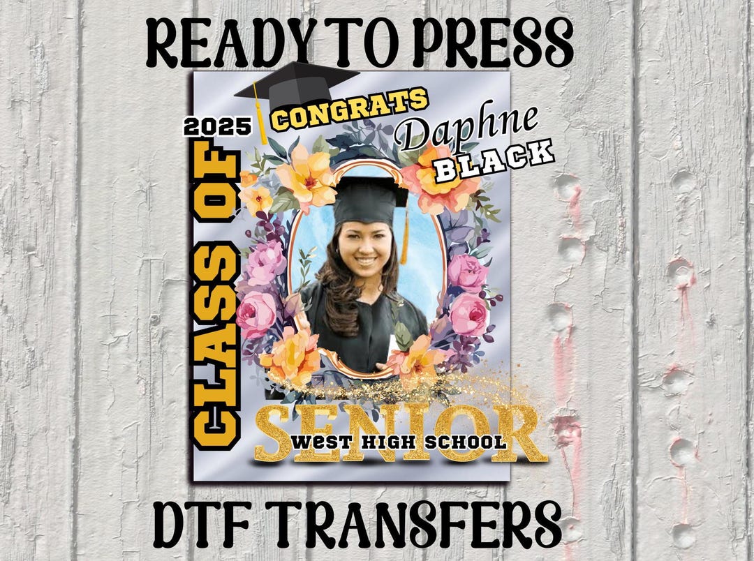 Custom Graduation Mirror Photo 2025 Dtf,personalized Graduate School ...