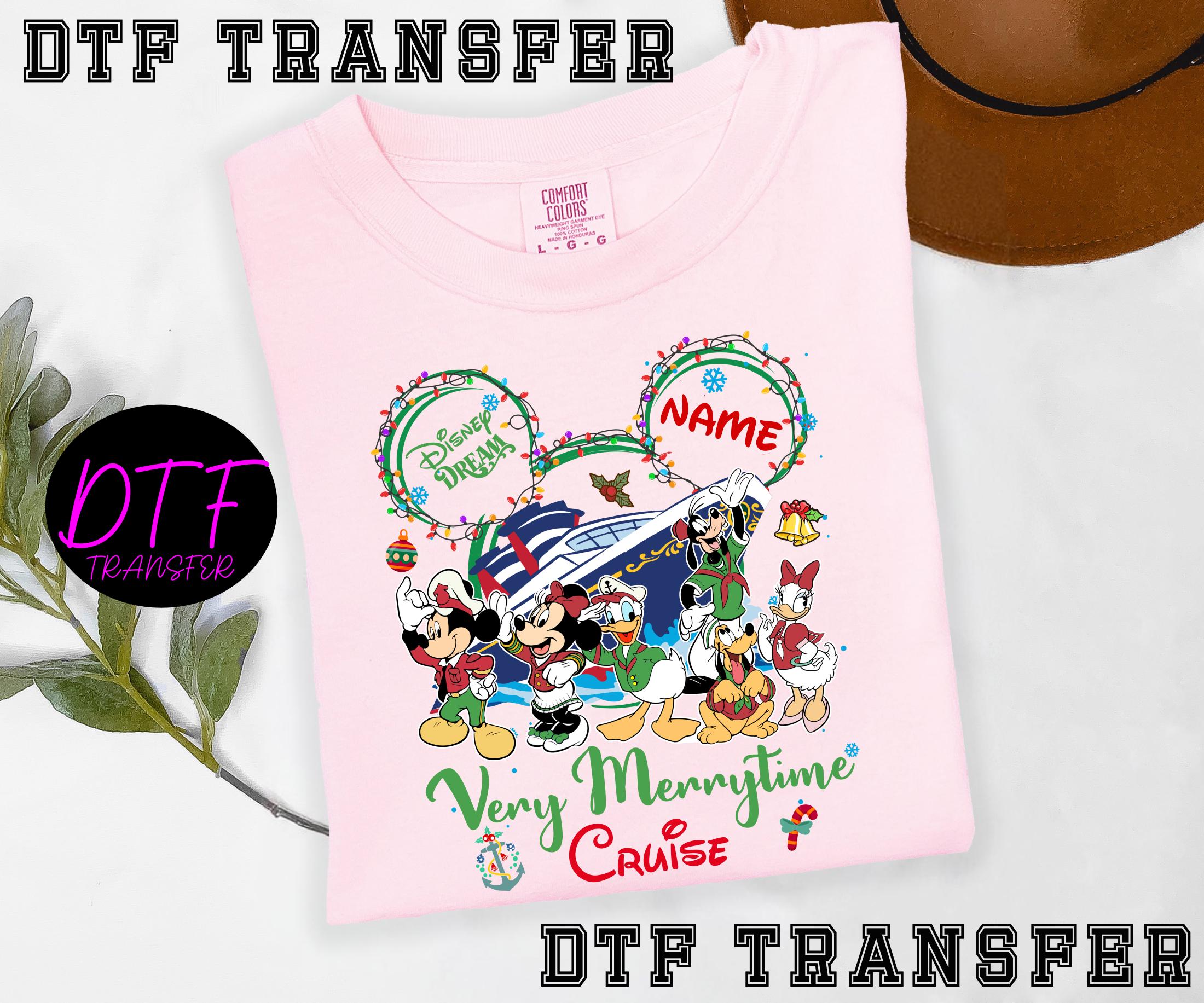 Disney Very Merry Time Cruise 2025 DTF Transfer, Mickey Christmas ...