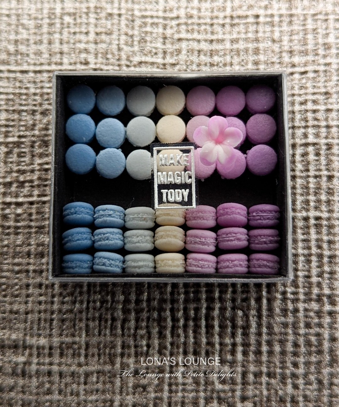 1:12 Miniature Macaroon's Box - Etsy