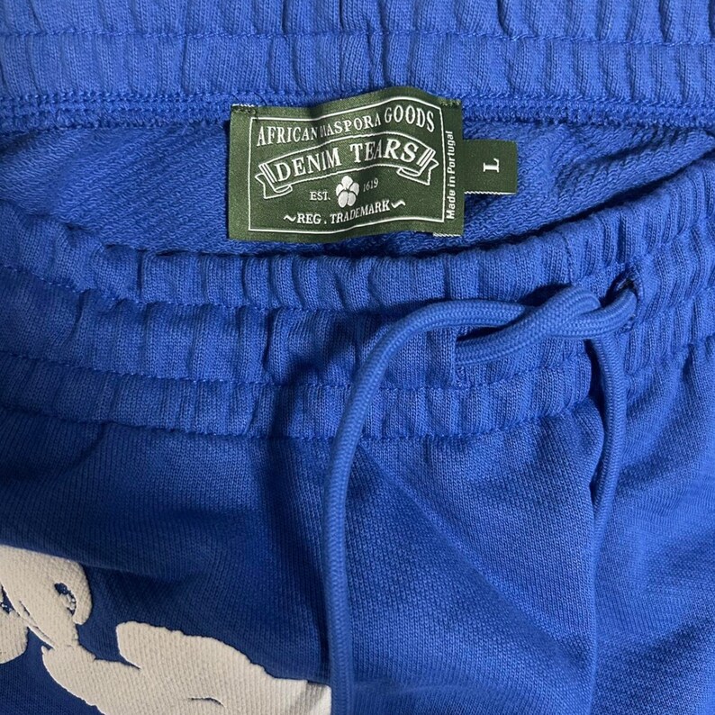 Denim Tears the Cotton Wreath Shorts Purple Sweatpants Unisex Man Women ...