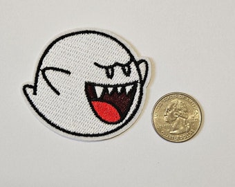 BOO Embroidered Nintendo Ghost Patch From Mario Brothers - Etsy