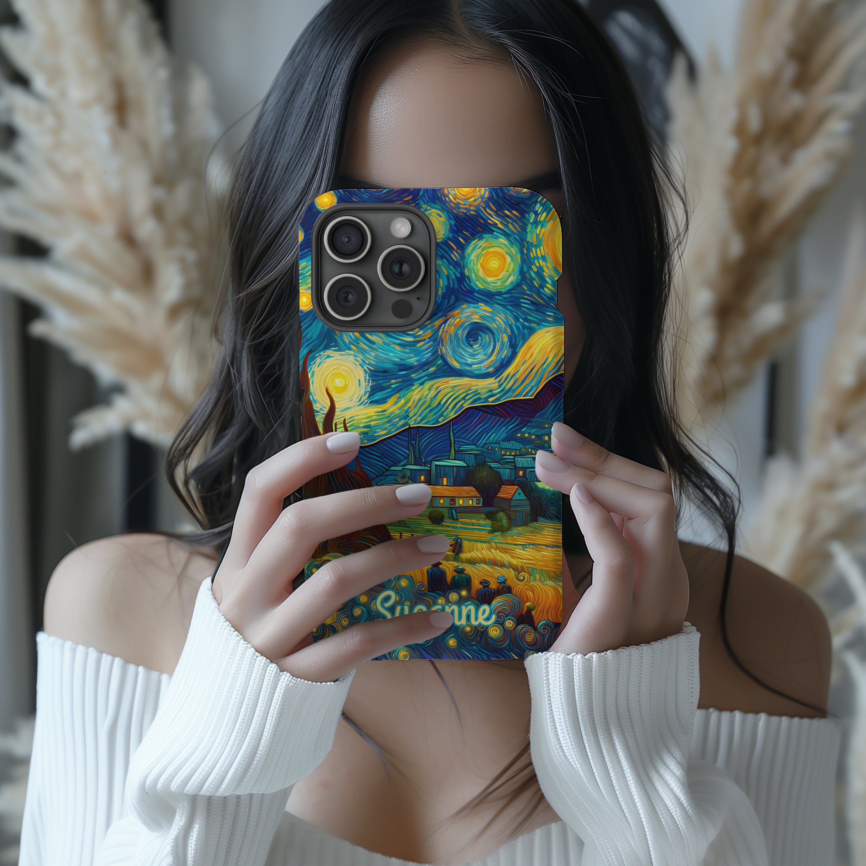 Iconic Personalized Van Gogh iPhone Case Gift for Art Lover, Customized ...