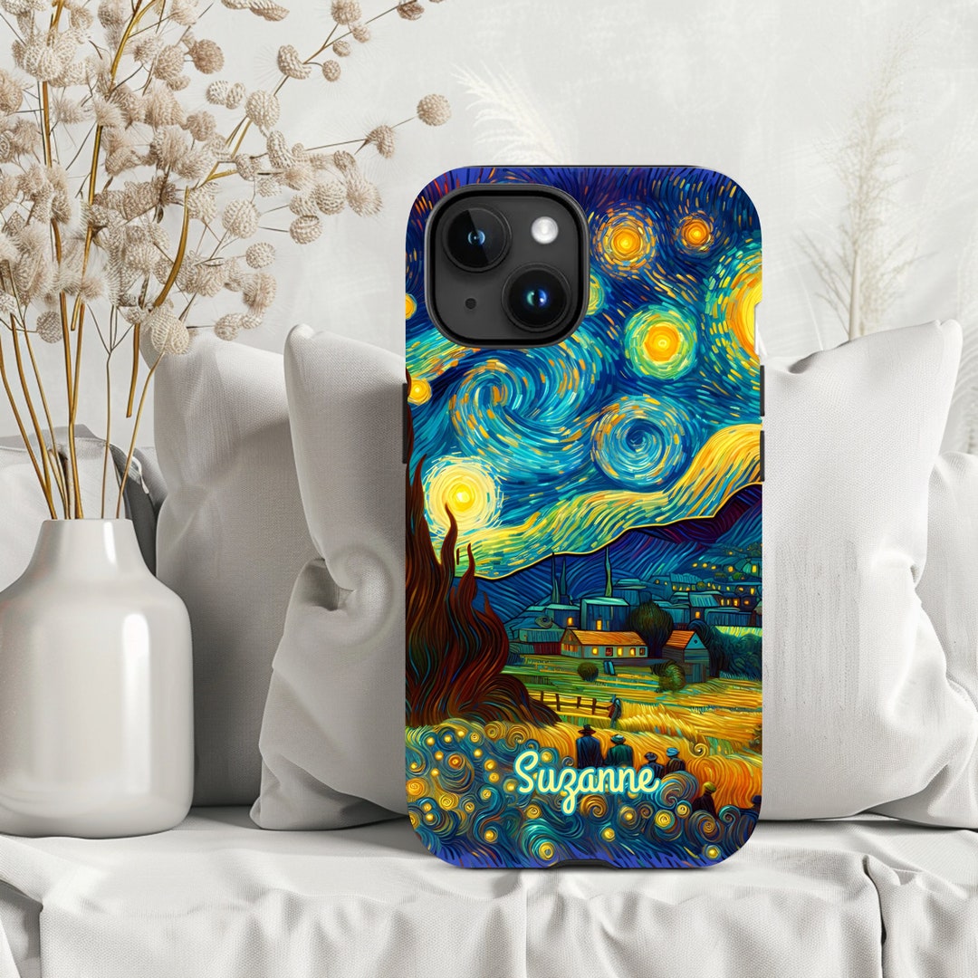 Iconic Personalized Van Gogh iPhone Case Gift for Art Lover, Customized ...