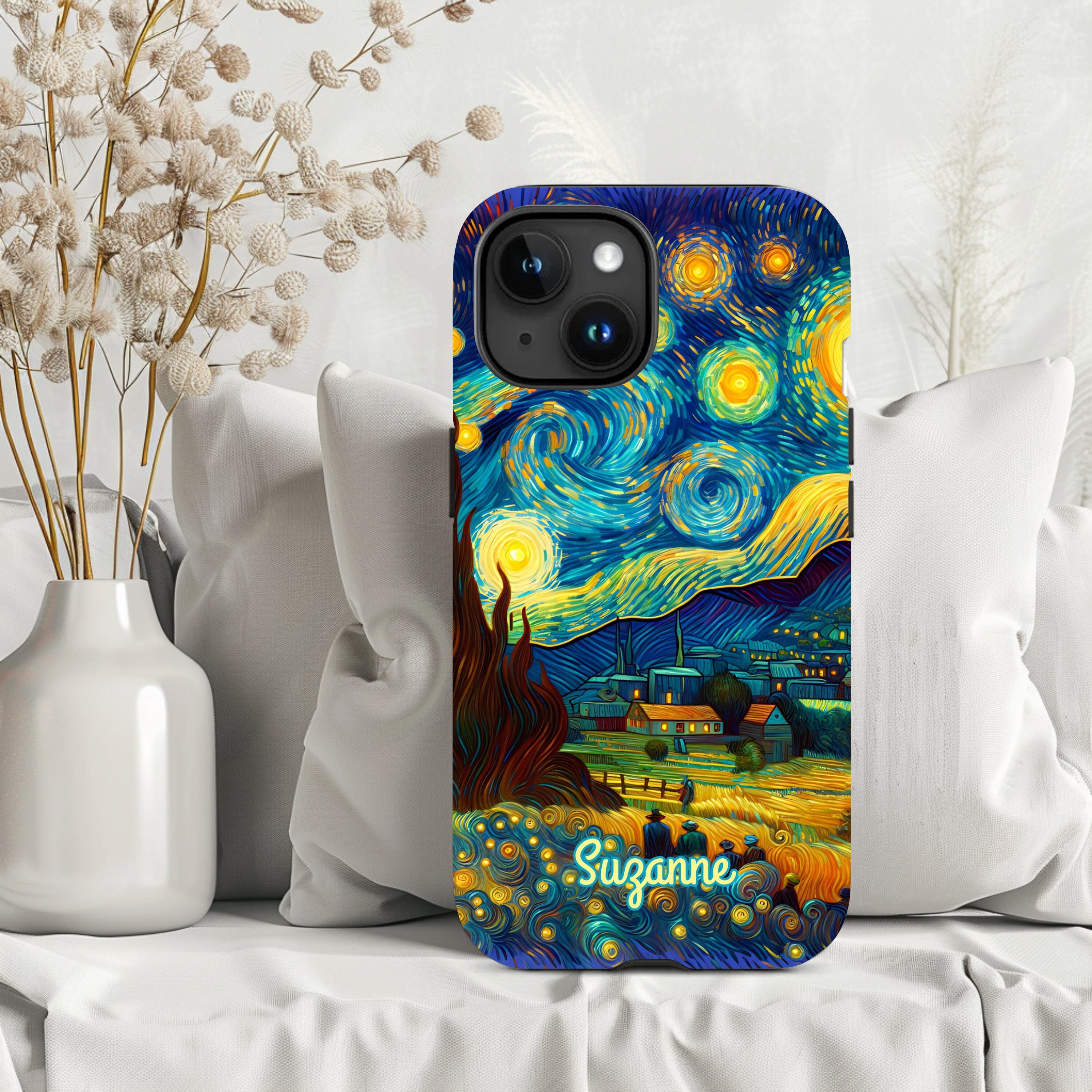 Iconic Personalized Van Gogh iPhone Case Gift for Art Lover, Customized ...