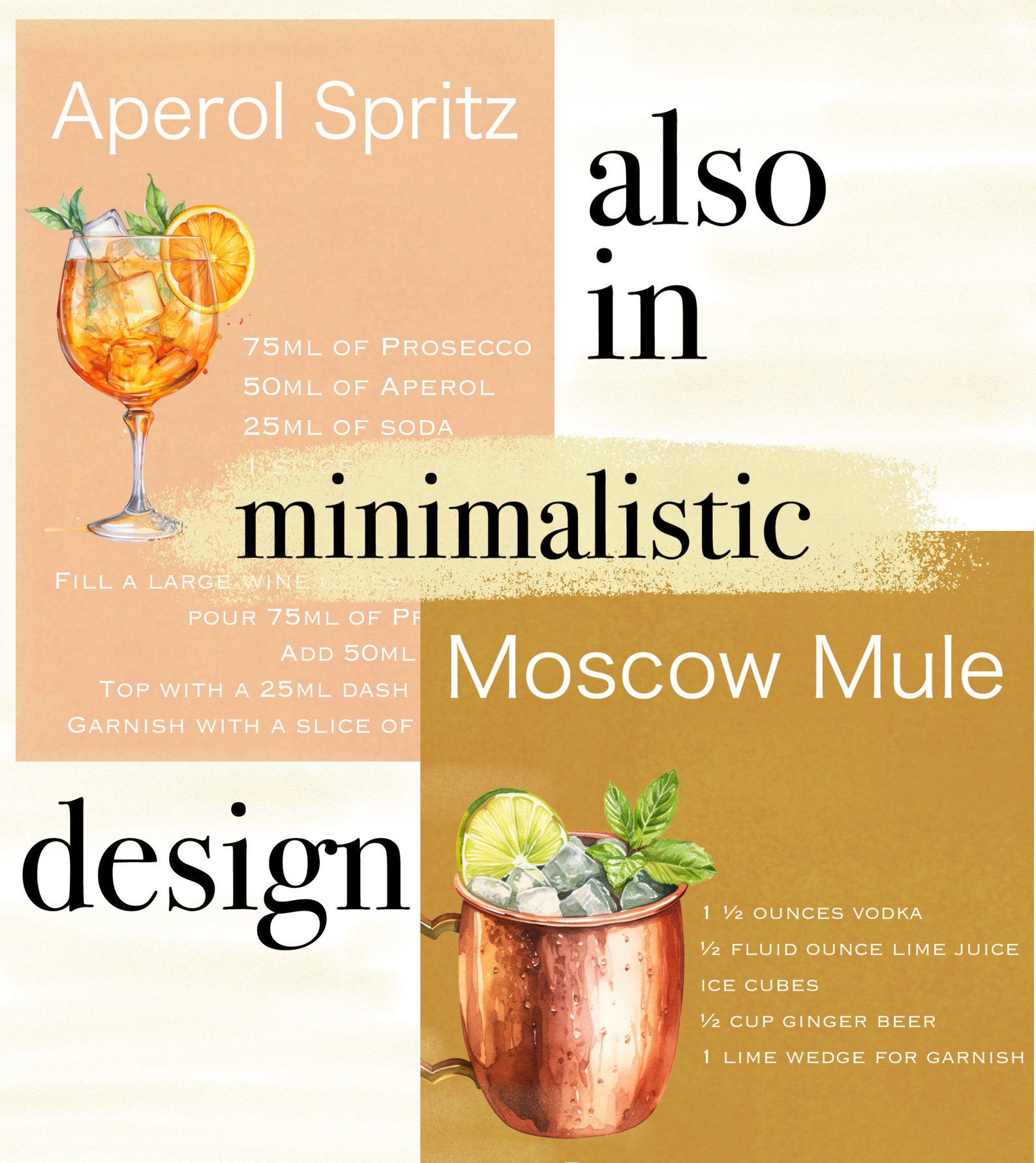 Aperol Spritz Digital Print Poster, High Quality for Bar Decoration and ...