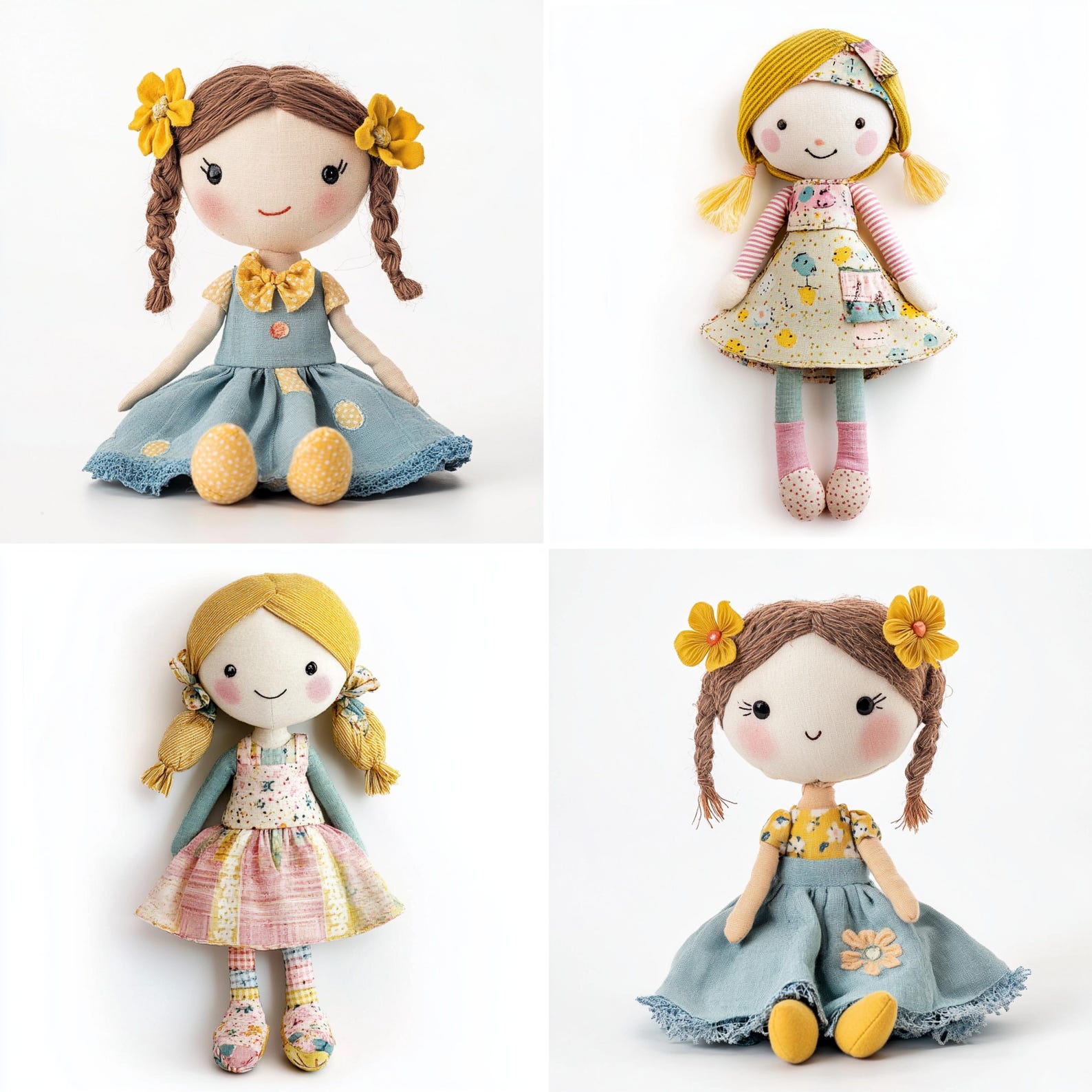 Rag Doll Clipart, Raggedy Dolls Watercolor Png, Cute Character Graphics ...