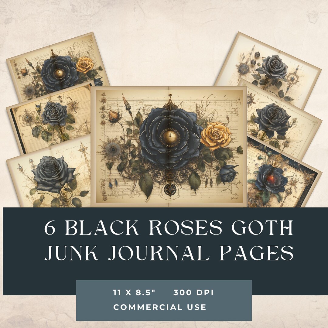 Gothic Library Junk Journal Pages the Herbologist Printable Ephemera ...