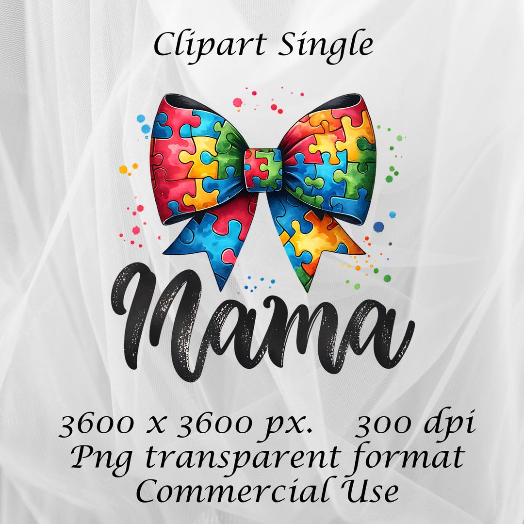 Coquette Austim Bow Mama Png, Autism Mom Png, Autism Awareness Png ...