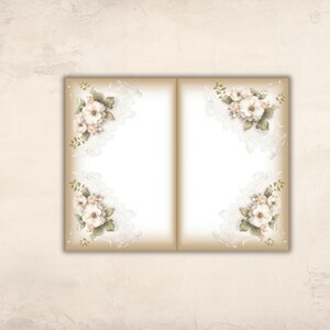 Vintage Lace Floral Junk Journal Kit | Floral and Lace Digital Journal ...