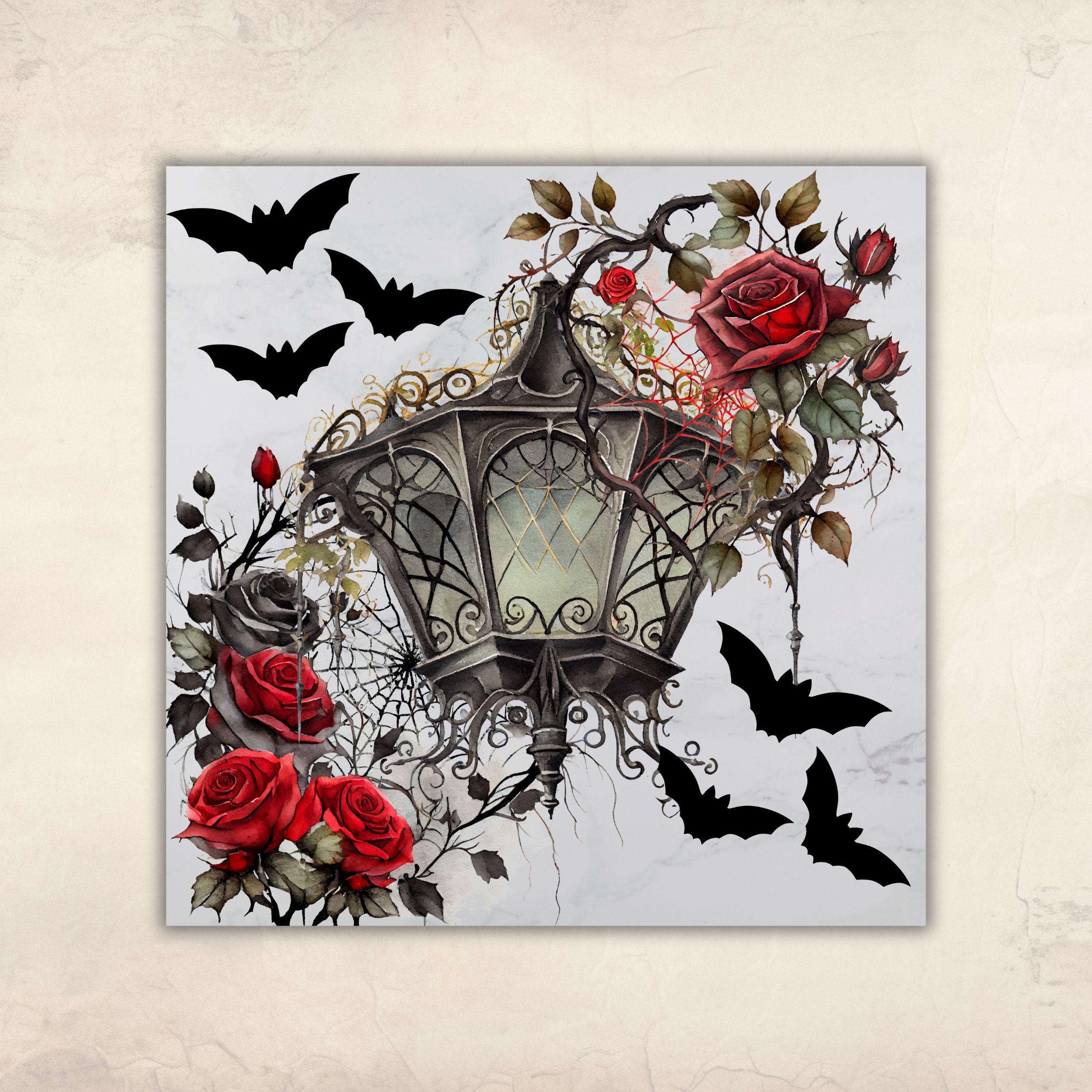 Goth Halloween Pages, Spooky Gothic Pages Instant Download Digital ...