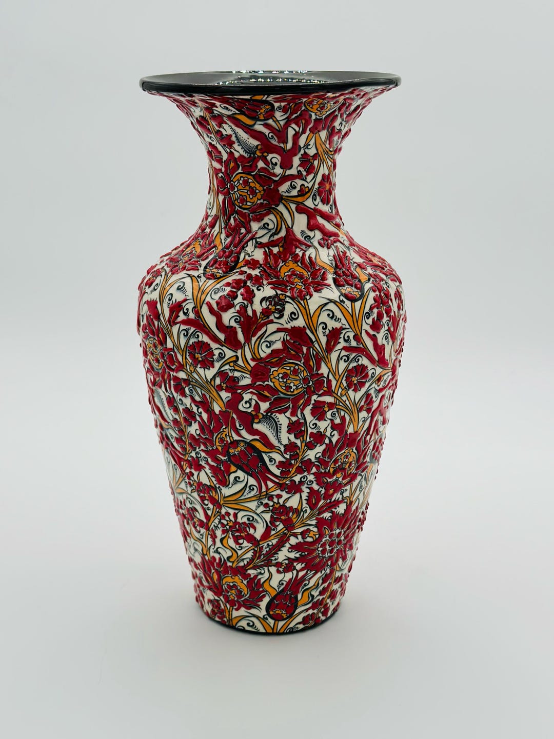 Handmade Turkish Ceramic Vase,large Decorative Vase,handmade Ceramic ...