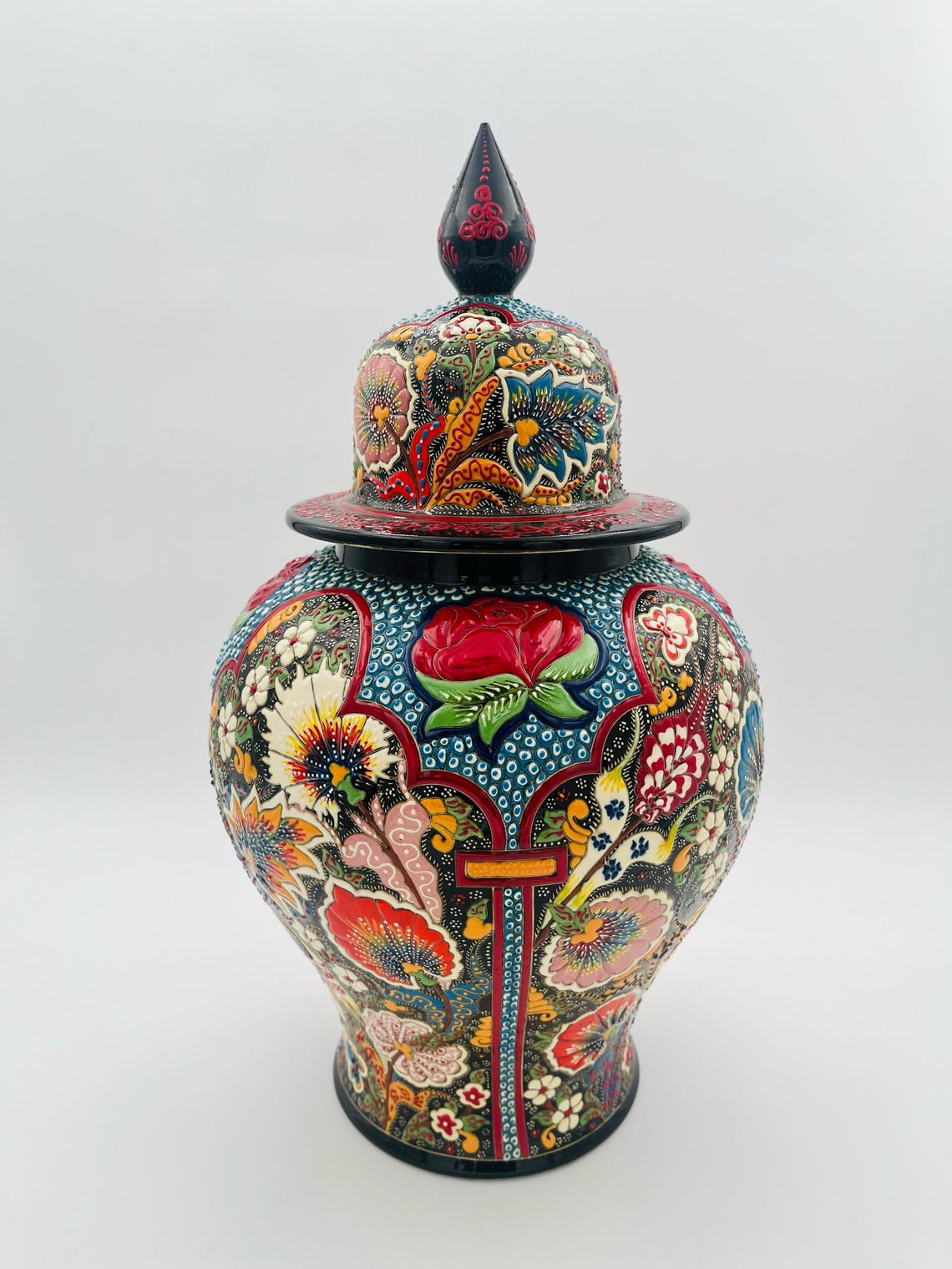Handmade Decorative Ceramic Vase Jar With Lid 45 CM (17,7'') - Etsy