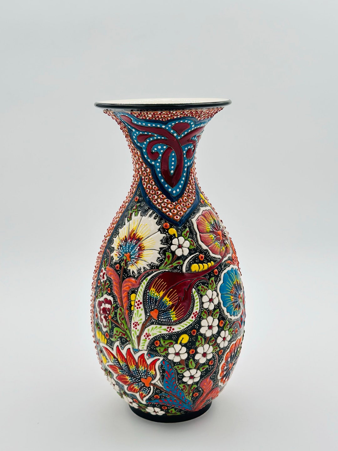 Handmade Turkish Ceramic Vase,large Decorative Vase,handmade Ceramic ...