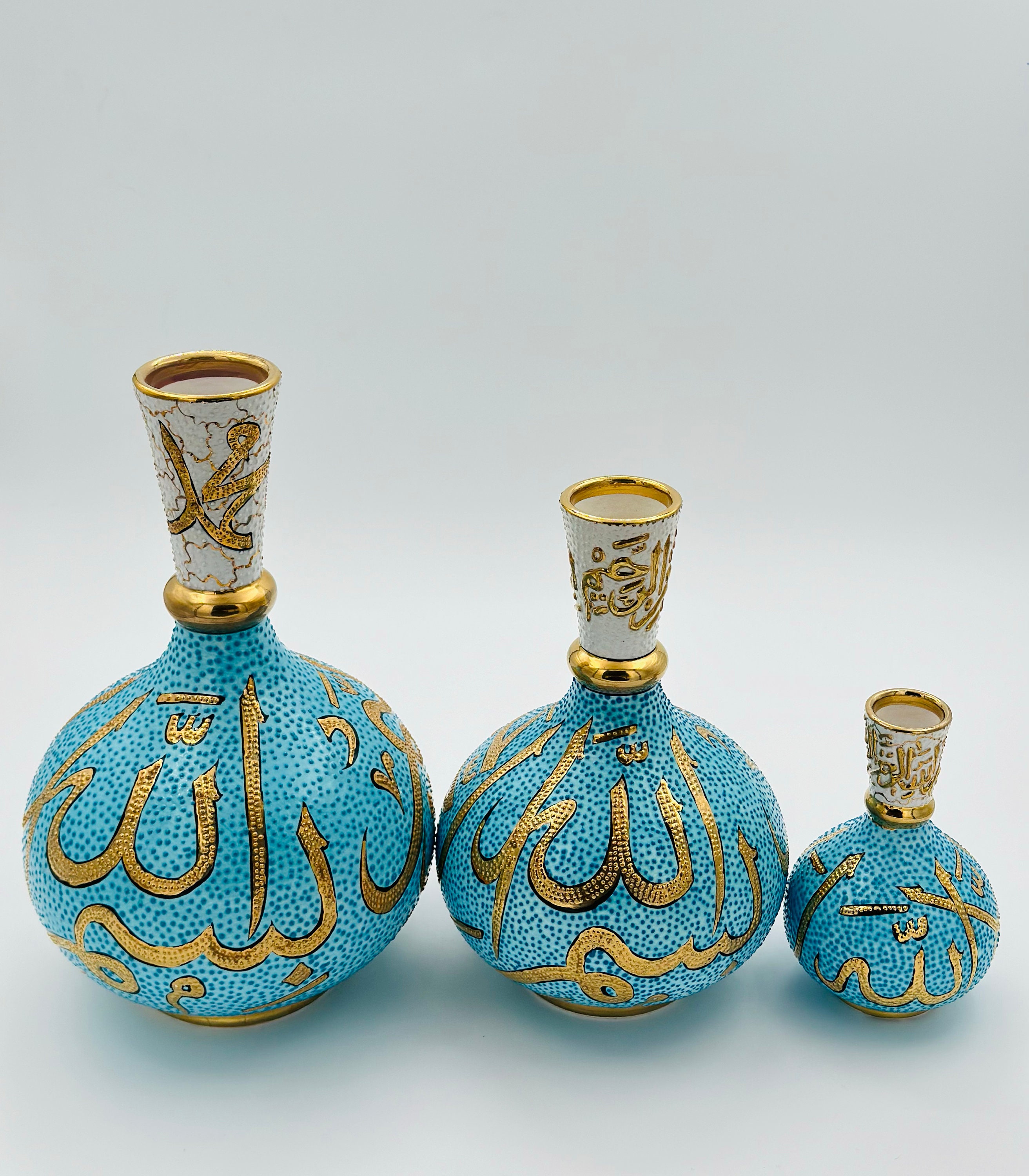 12kt Gold,handmade Turkish Ceramic Vase,large Decorative Vase,handmade ...