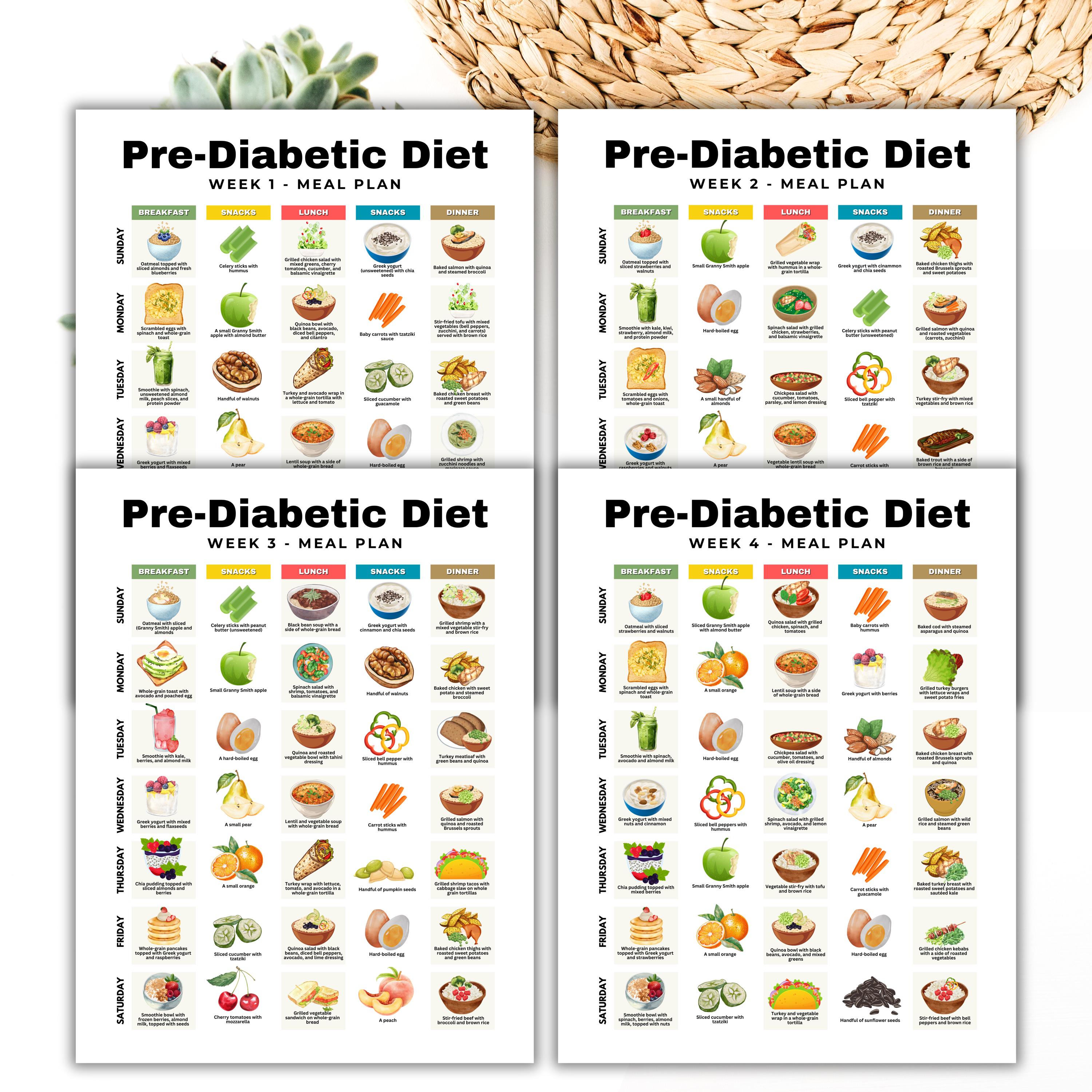 Meal Plan for Pre Diabetes, Prediabetic Food List, Pre Diabetes Diet ...