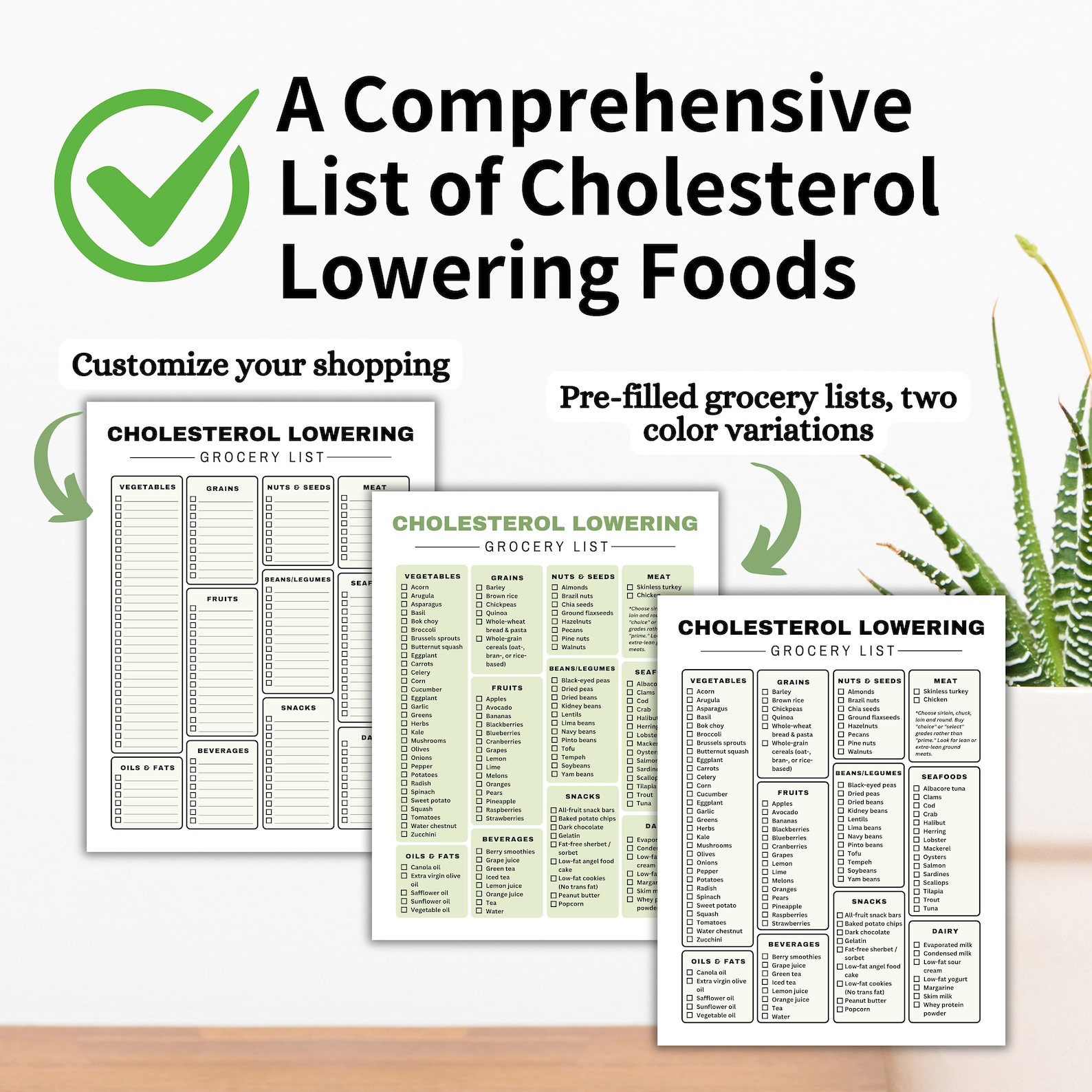 Cholesterol Lowering Grocery List, HDL and LDL Lipid Lowering Food List ...