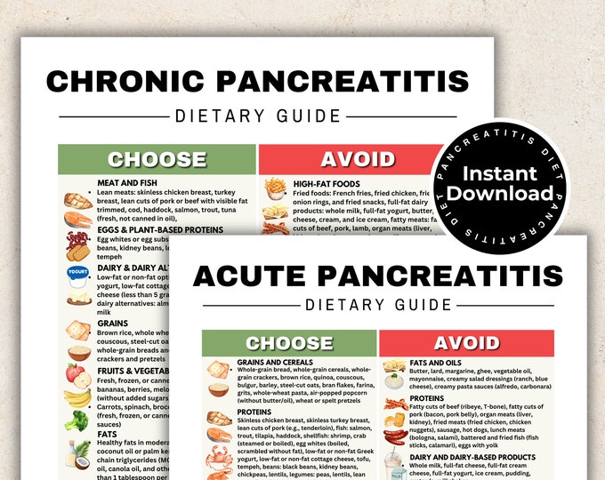 Pancreatitis Food List and Diet Planner, Gut Health Diet List and Meal ...