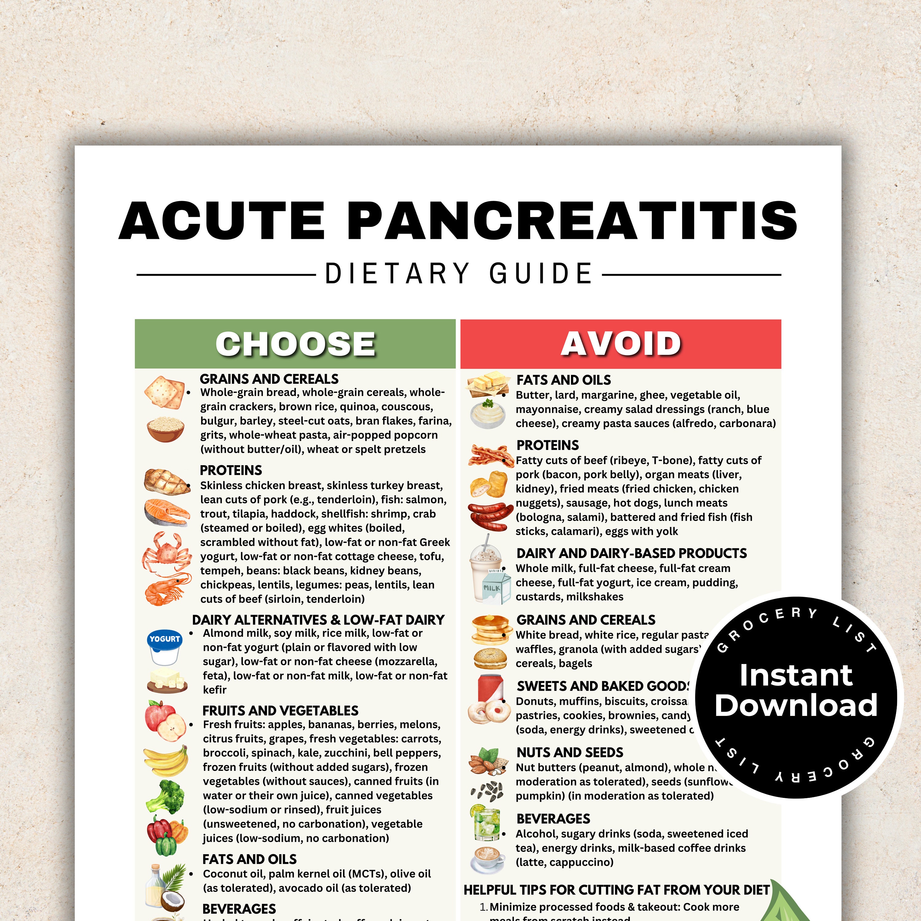 Pancreatitis Diet, Acute Pancreatitis Food List, Anti Inflammatory Low ...