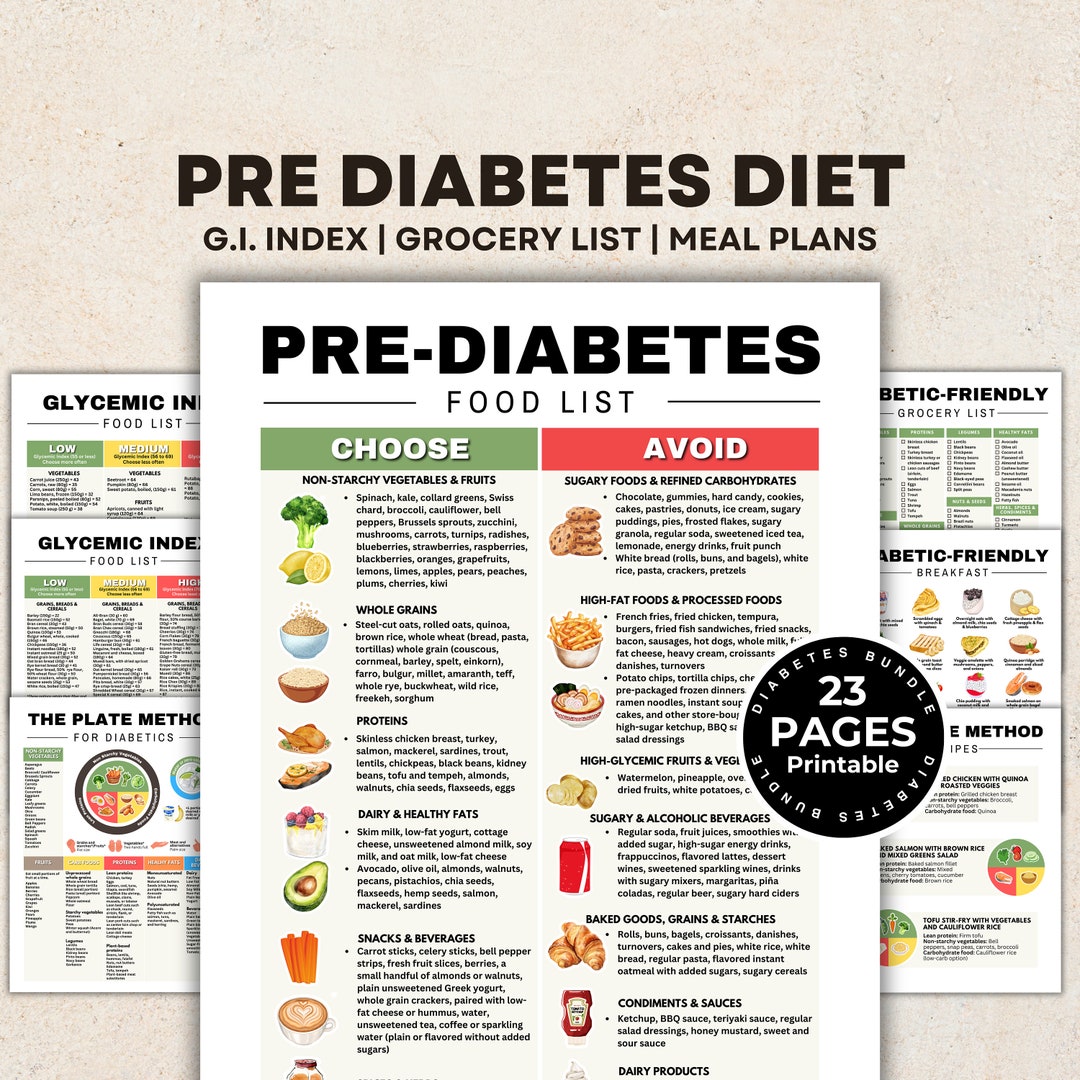 Pre Diabetes Diet, Diabetes Food List, Glycemic Index List, Diabetes ...