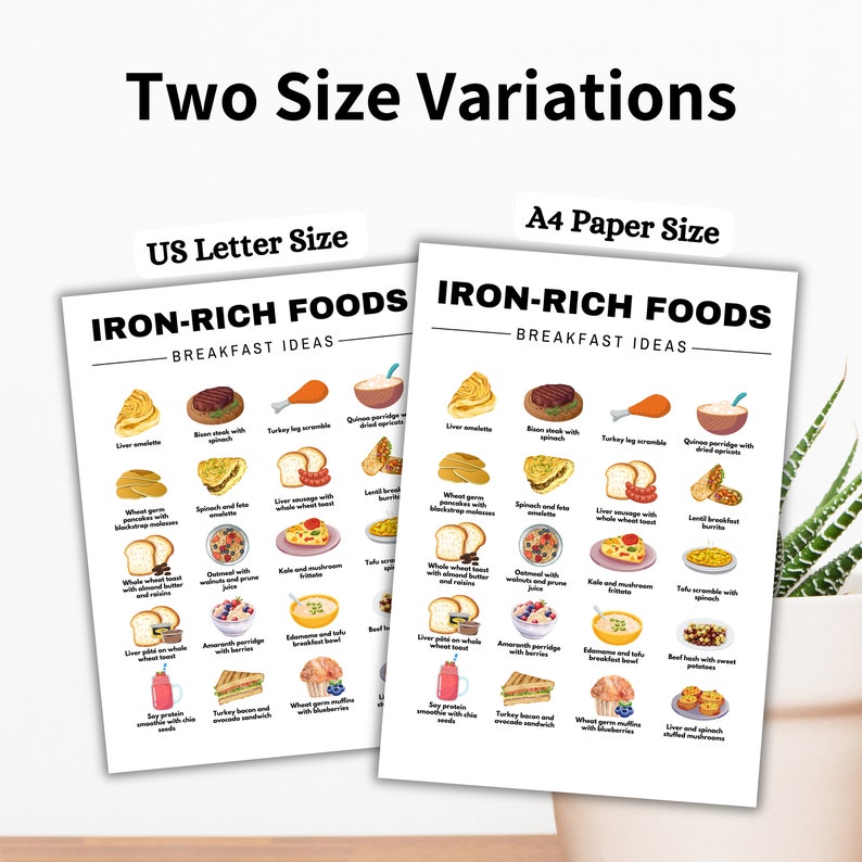 High Iron Foods, Iron Rich Food List for Anemia or Iron Deficiency ...