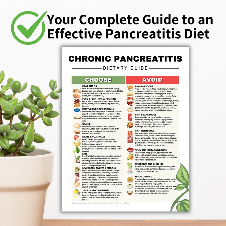 Pancreatitis Diet, Chronic Pancreatitis Food List, Anti Inflammatory ...