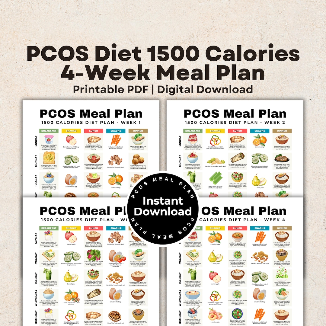 PCOS Diet Meal Plan, Low Glycemic Index Foods High Fiber Foods, Anti ...