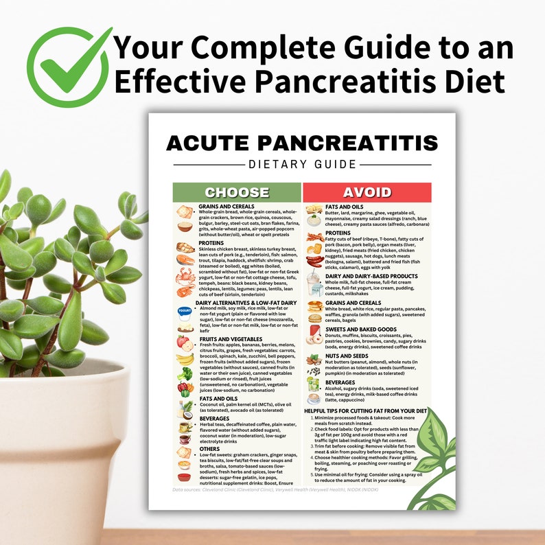 Pancreatitis Diet, Acute Pancreatitis Food List, Anti Inflammatory Low ...