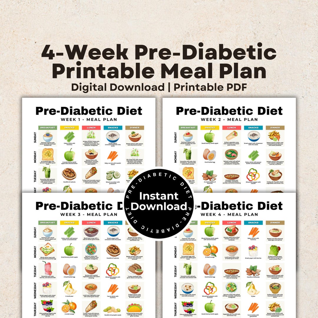 Meal Plan for Pre Diabetes, Prediabetic Food List, Pre Diabetes Diet ...