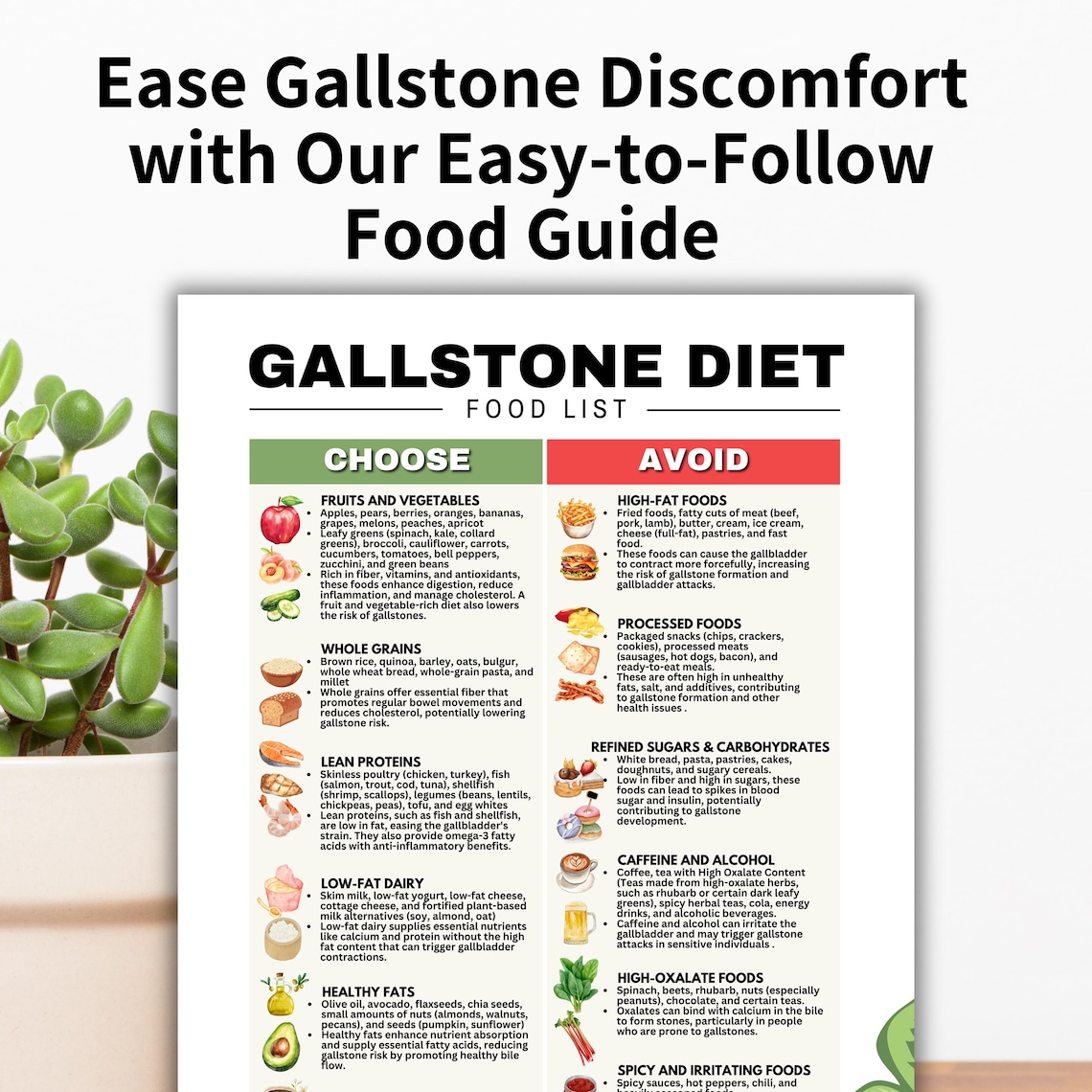 Gallstone Diet Food List, Cholelithiasis Diet With Low Fat Foods, High ...