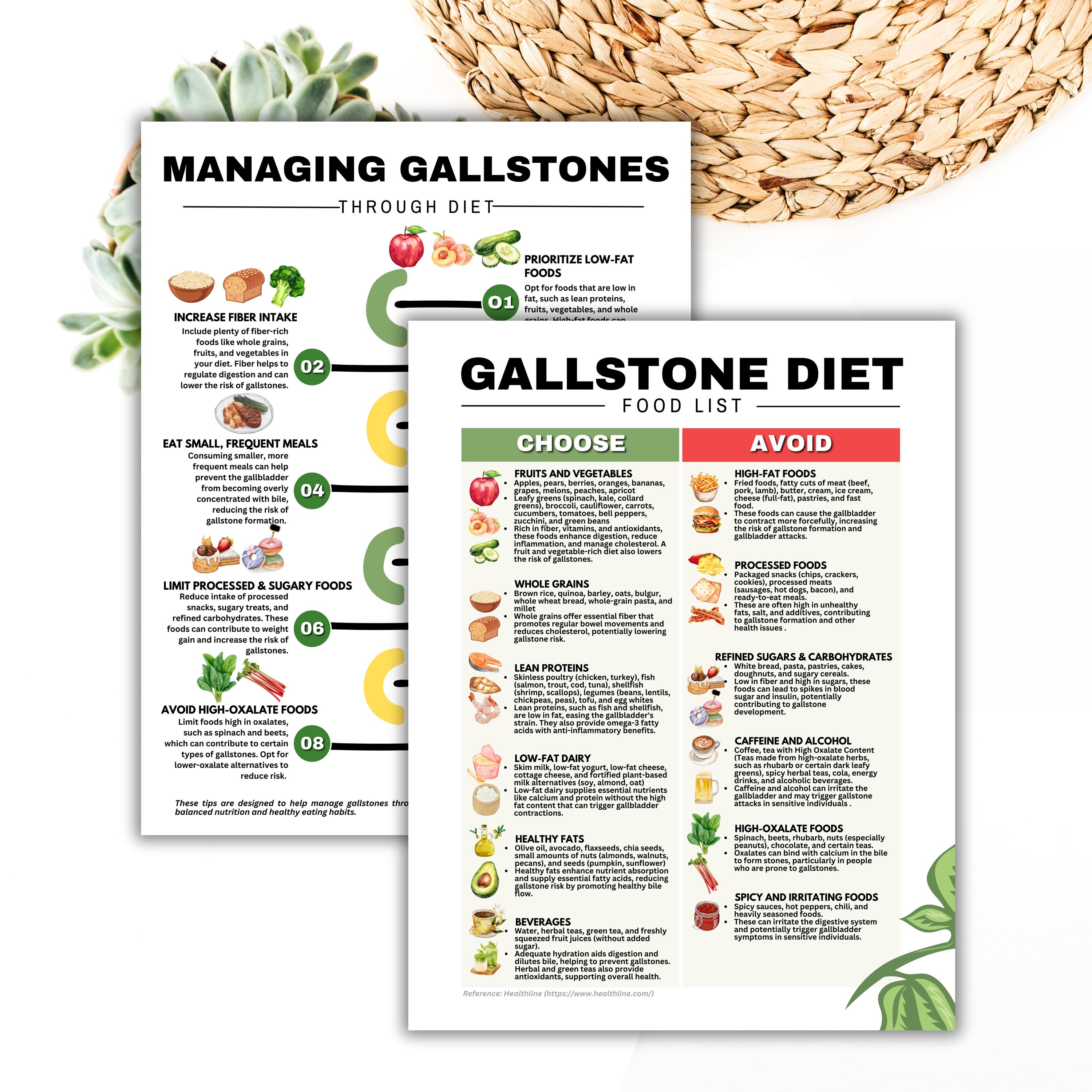 Gallstone Diet Food List, Cholelithiasis Diet With Low Fat Foods, High ...