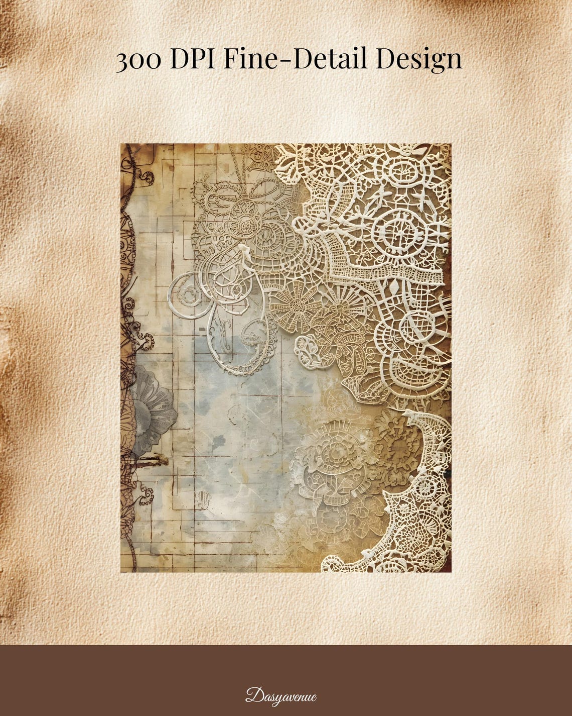 Vintage Simple Folio Printable Set | 5 Pages of Neutral Ephemera, Tags ...