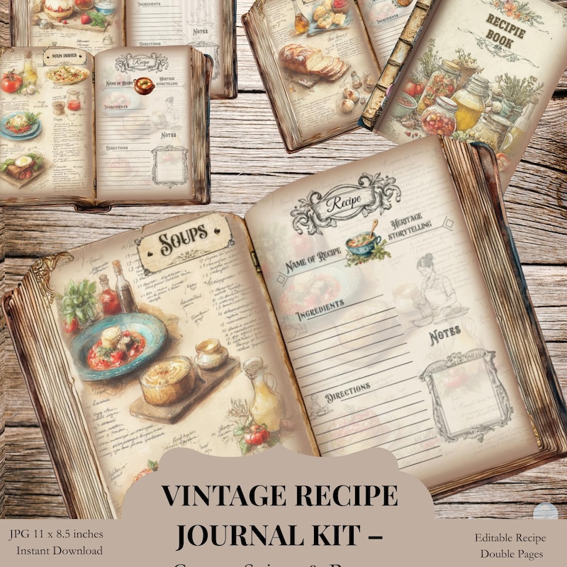 Vintage Recipe Book - Etsy