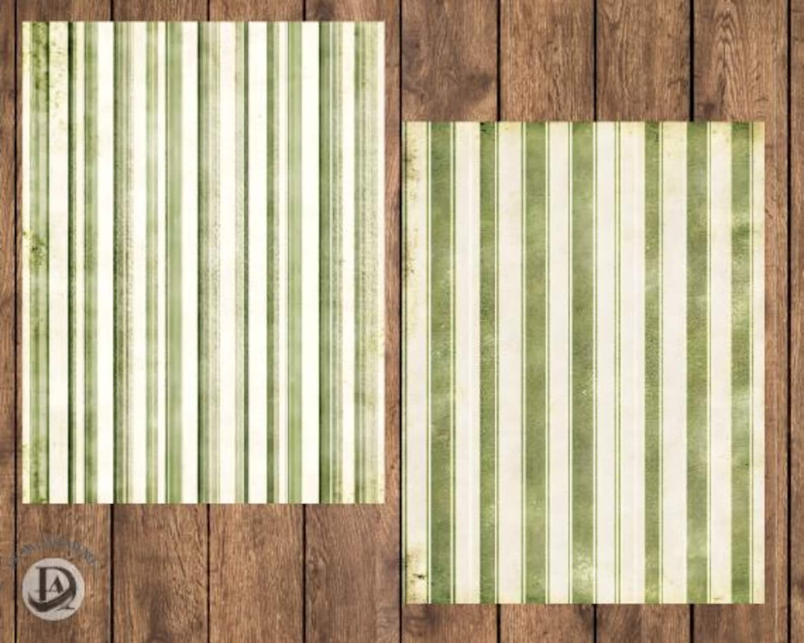 Stripe Vintage Pattern Set - 24 Printable Pages, Distressed Stripes ...