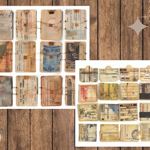 Ephemera Printable Vintage Tickets 26 Sheets for Junk Journals ...