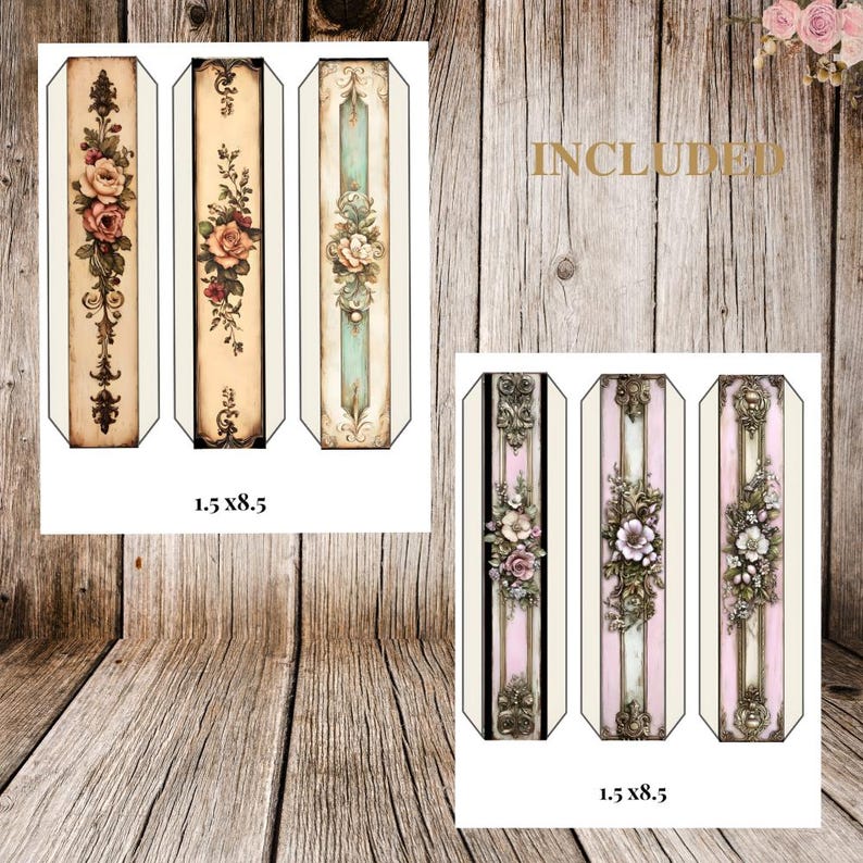 83 Vintage Book Spine Printable for Junk Journals – Antique Spine ...