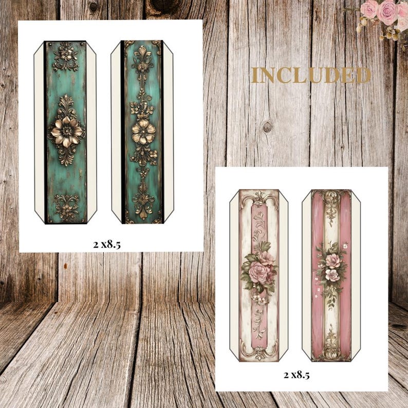83 Vintage Book Spine Printable for Junk Journals – Antique Spine ...
